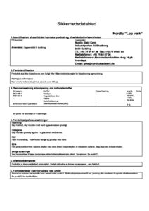 Nordic Lop væk datablad - Shop - Nordic Stald Kemi - alt til rengøring ...